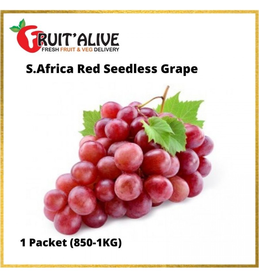 S.AFRICA SEEDLESS RED GRAPE (900G-1KG)